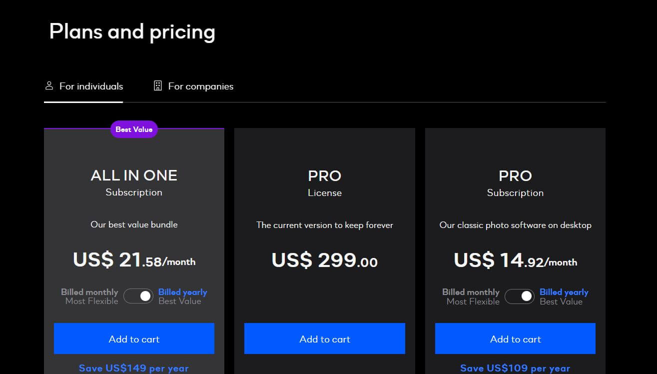 Capture One Pricing Changes - PriceTimeline