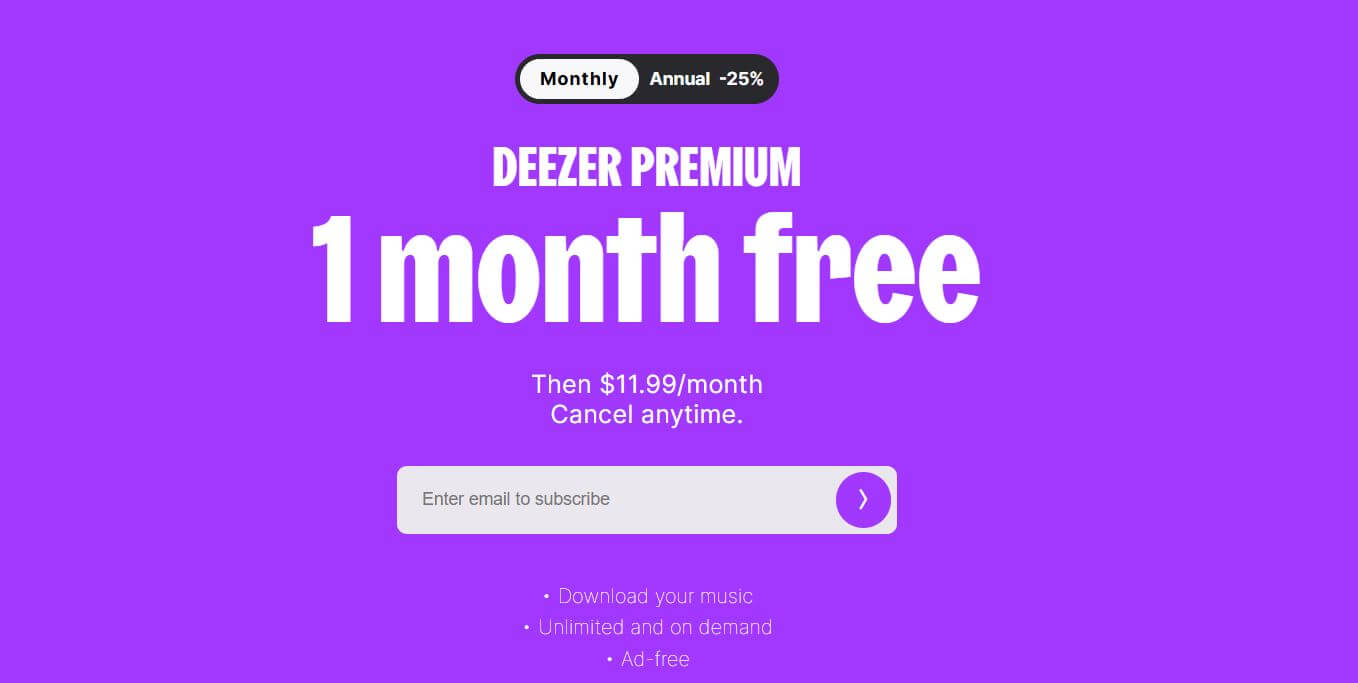 Deezer Premium Pricing Changes - PriceTimeline